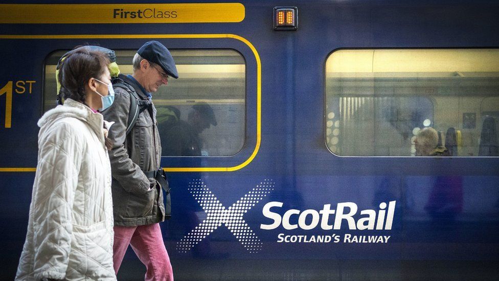 Further rail disruption in Scotland as RMT strike resumes - BBC News