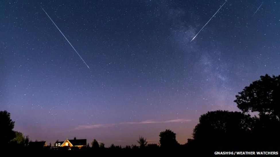 Gallery: Perseids meteor shower - BBC Weather