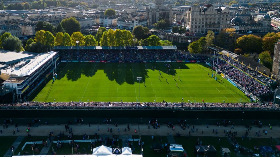Bath rugby stand to remain all summer despite objections - BBC News