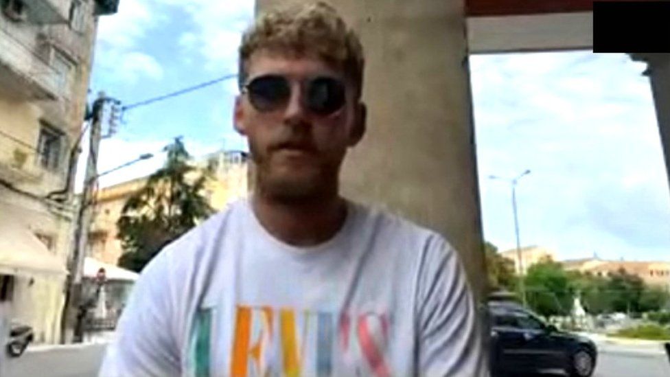 Bailed Greek prison Scot Conor Howard regrets buying joke gift - BBC News