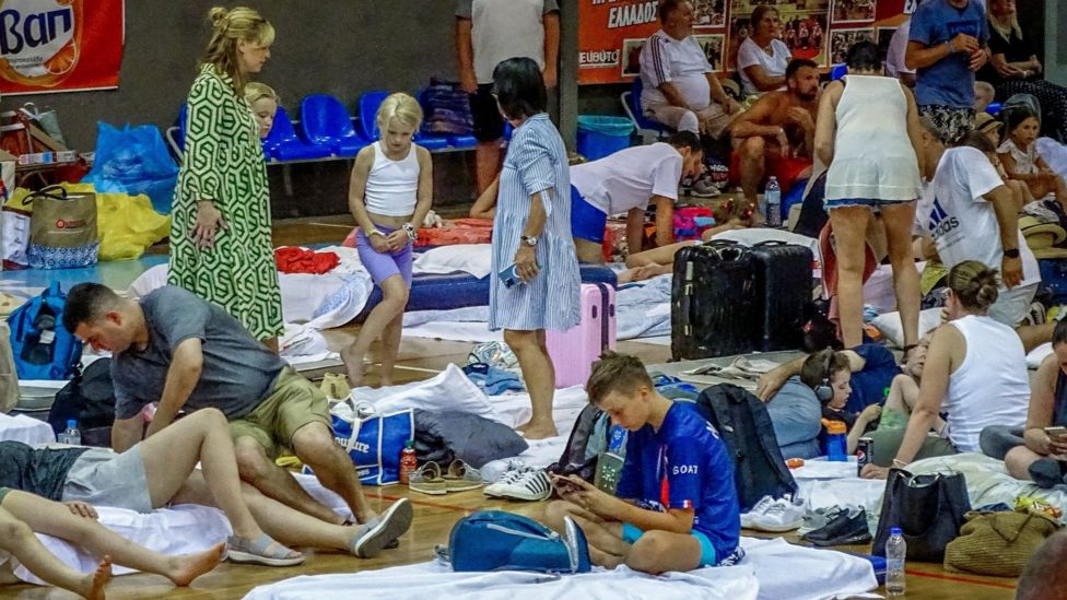 Rhodes fires: Locals step in to help tourists as rescue flights are due ...