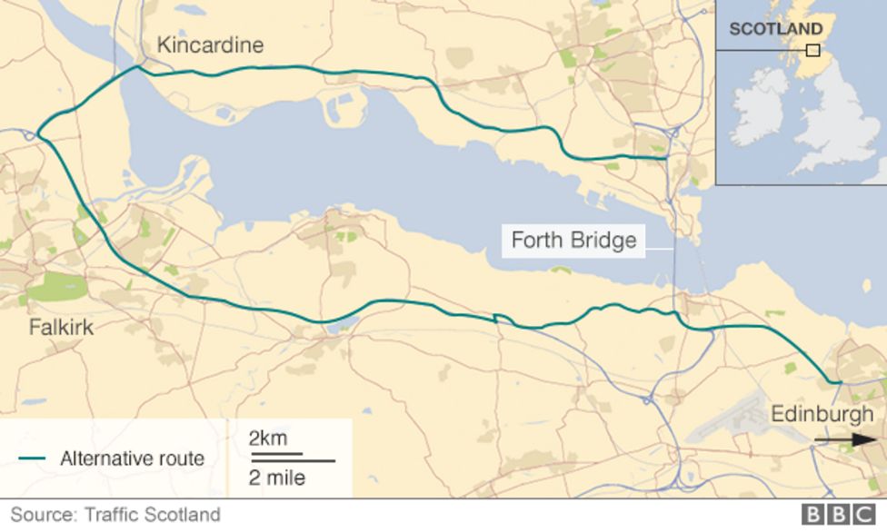 Traffic returns to Forth Road Bridge - BBC News