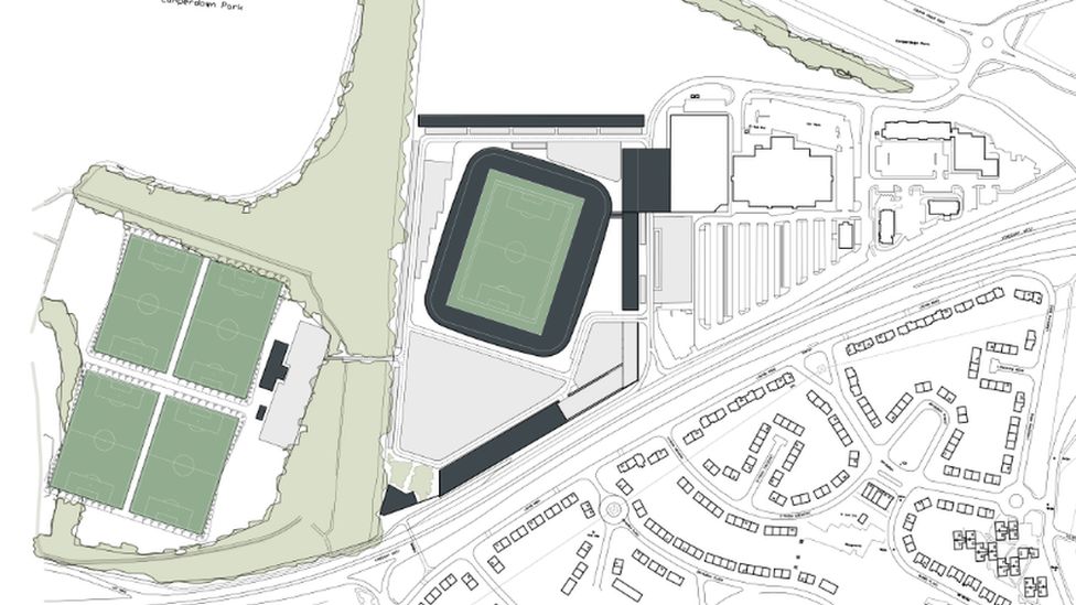 Dundee FC reveals latest plans for new stadium - BBC News