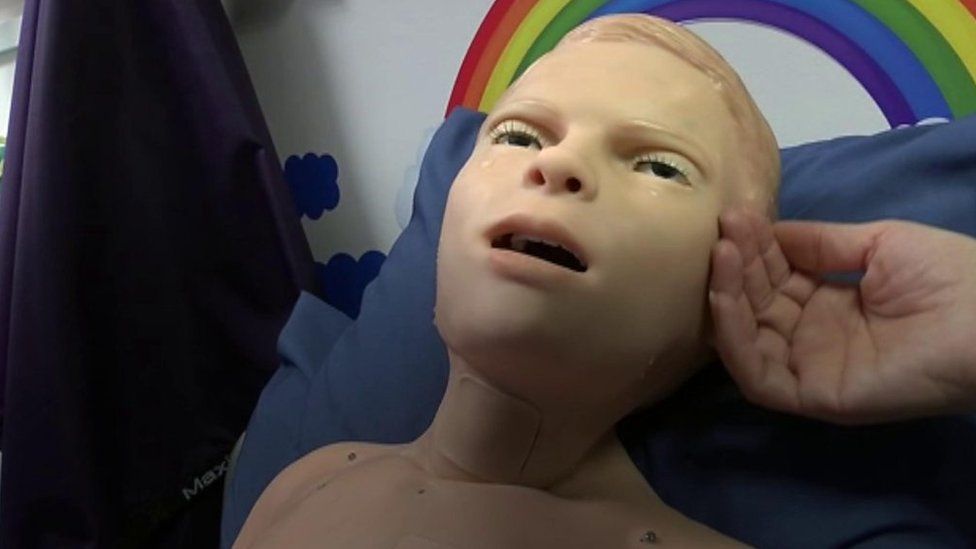 'Man' seen being put into car was a manikin - BBC News