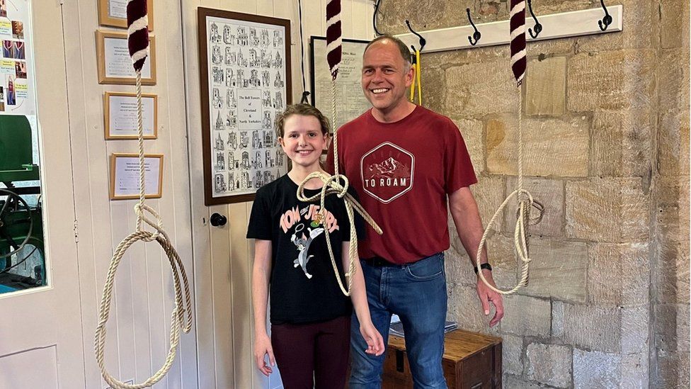 Ripon Cathedral welcomes its youngest qualified bell ringer - BBC News