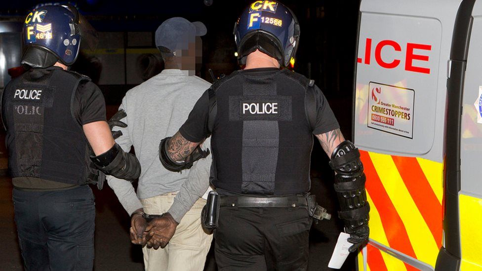 Class A drugs seized and 18 held after 22 Salford raids - BBC News