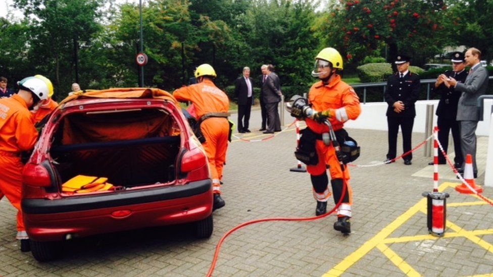Prince Edward opens new Royal Berkshire Fire and Rescue Service HQ ...