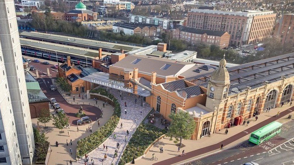 Views sought on planned £22m Leicester railway station revamp - BBC News