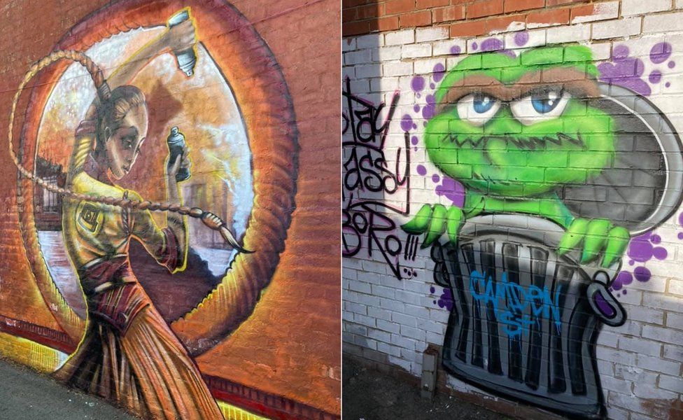 Middlesbrough community transform rundown back alley - BBC News