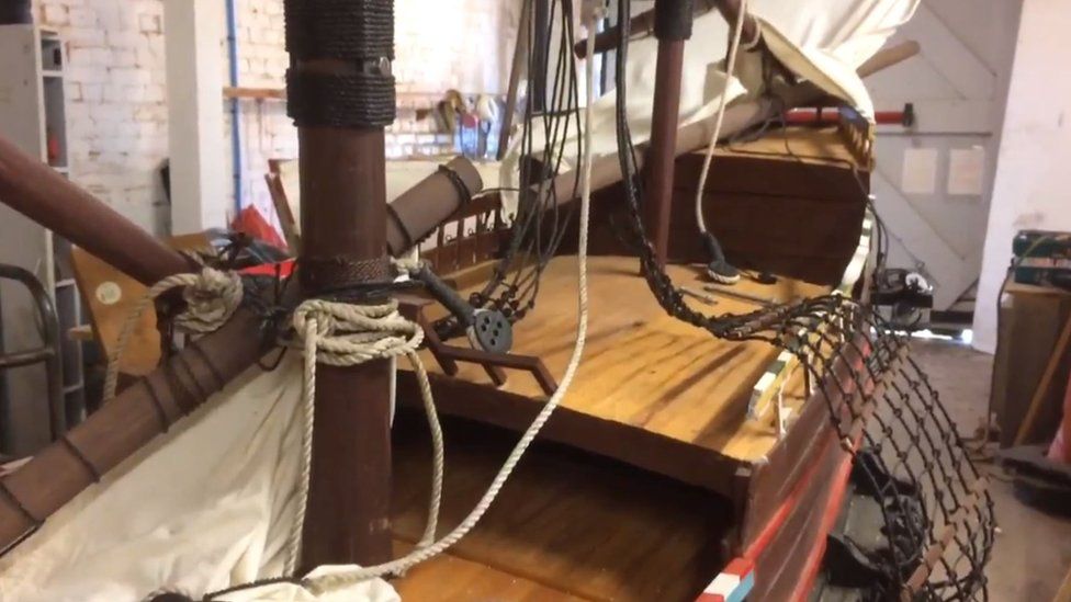 Harwich Mayflower replica to visit London Liverpool Street - BBC News