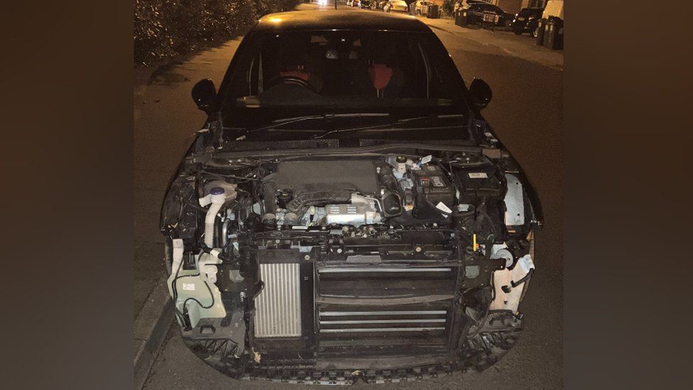 Football fan's car stripped at Blues match - BBC News