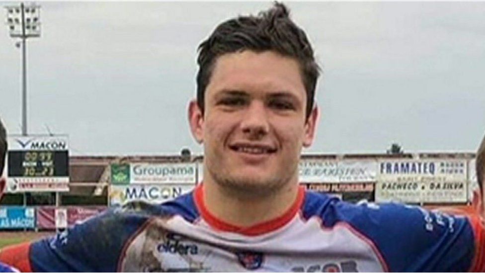 James Lasis: Rugby player on life support after scrum collapse - BBC News