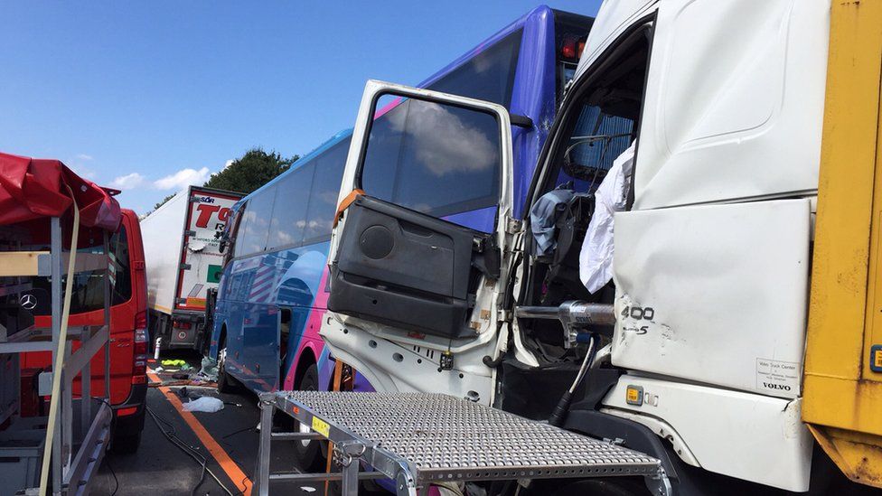 Welsh coach crash in Switzerland injures 41 people - BBC News