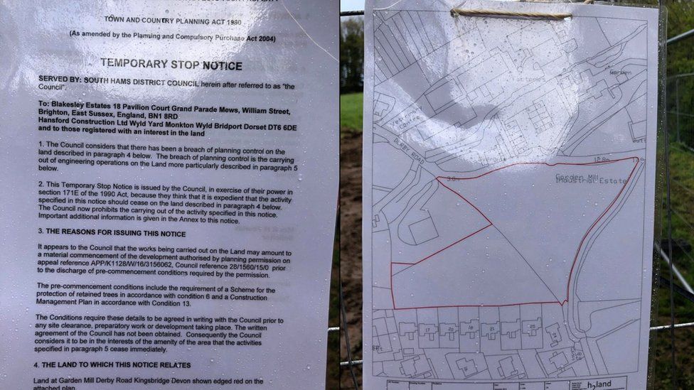 Kingsbridge development row: Council seeks court hearing - BBC News