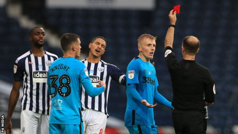 Louie Sibley: Derby County midfielder's red card rescinded - BBC Sport