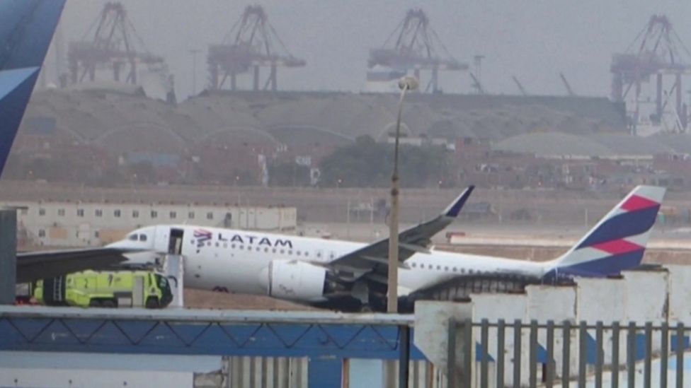 Lima airport: Truck hit by plane on Peru runway was on planned drill ...