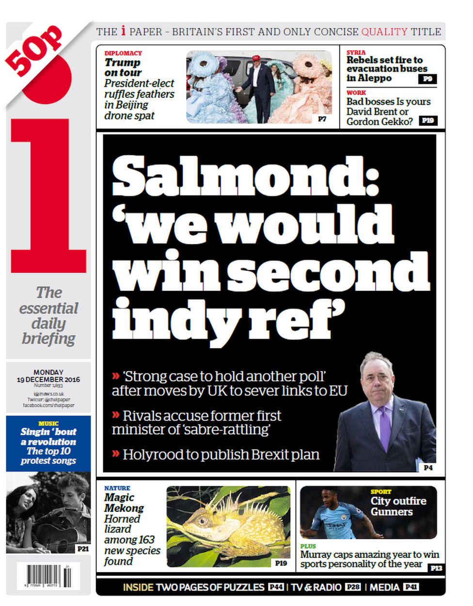 Scotland's papers: Murray wins SPOTY and 'unpunished crimes' - BBC News