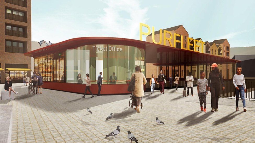 Vision for new Purfleet-on-Thames railway station moves forward - BBC News