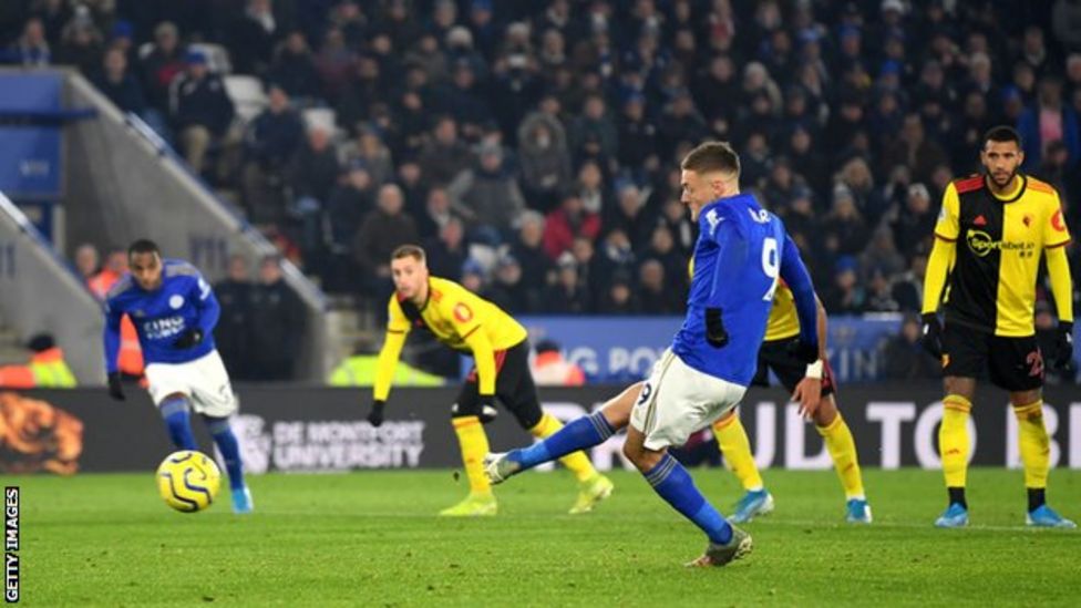 Leicester 2-0 Watford: Jamie Vardy and James Maddison on target - BBC Sport