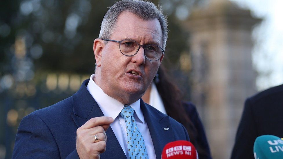 Sir Jeffrey Donaldson: PSNI detects no offence over DUP leader threat ...