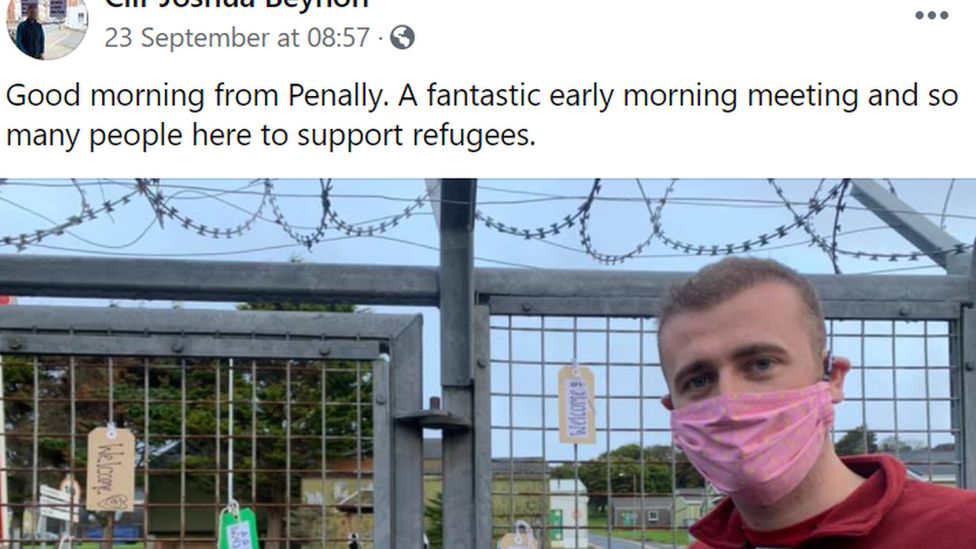 Penally: Homophobic attacks for welcoming asylum seekers - BBC News