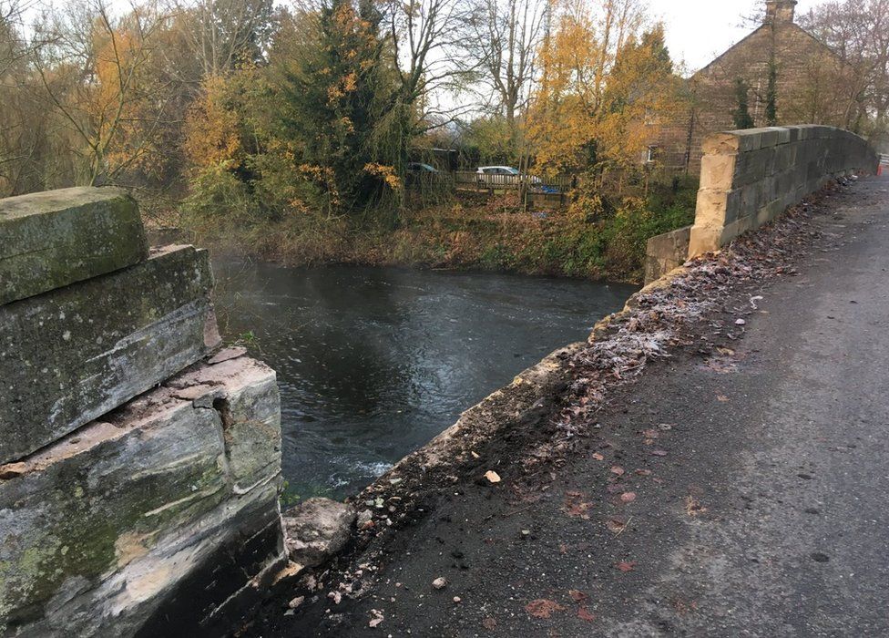 Duffield bridge crash: Four escape car after river plunge - BBC News