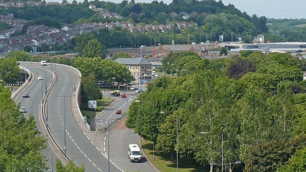 Woman 64 Dies In Three Car Crash On A4042 Newport Bbc News