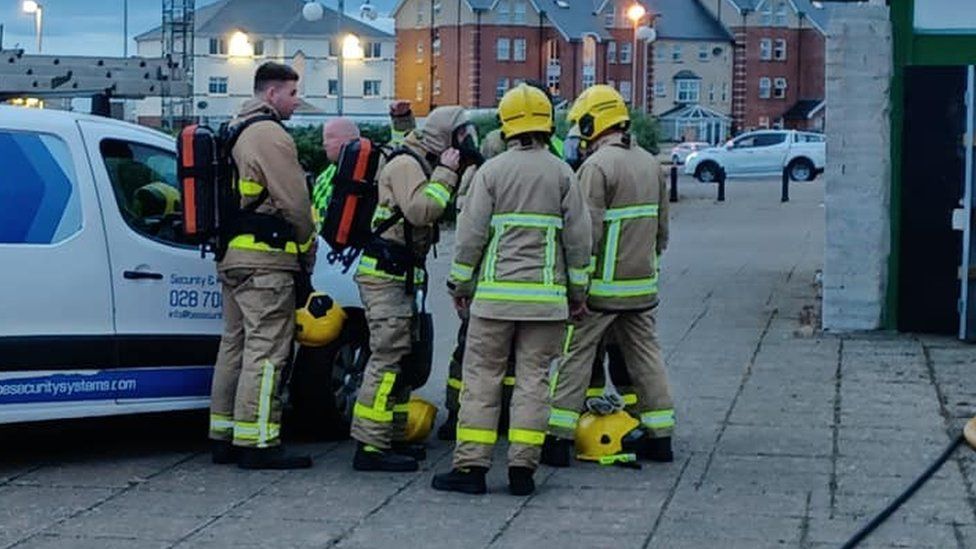 Dunluce Centre: Fire at Portrush building treated as arson - BBC News