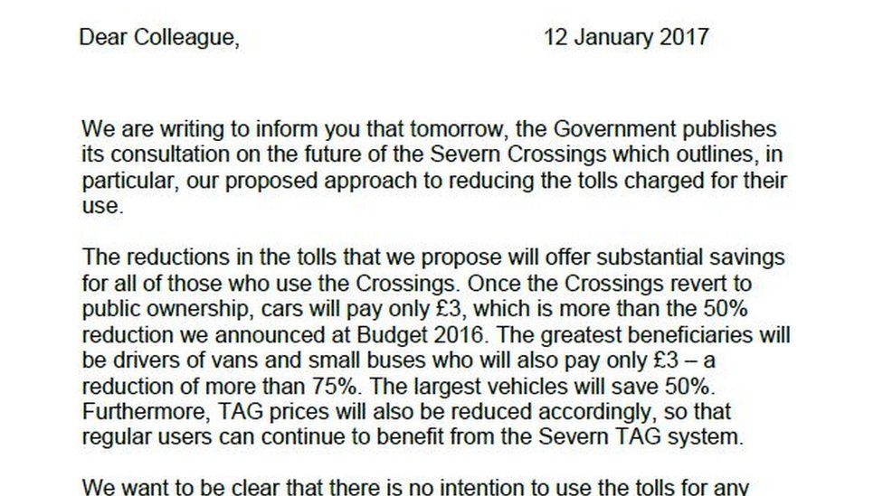 Severn crossings £3 toll plan from UK government - BBC News