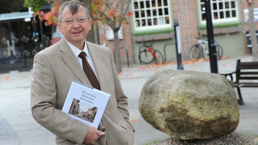 Call for official protection for Royston's Royse Stone - BBC News