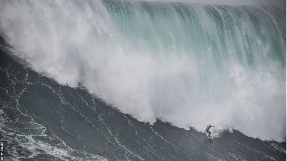 Nazare: Love and pain on the world's biggest wave - BBC Sport