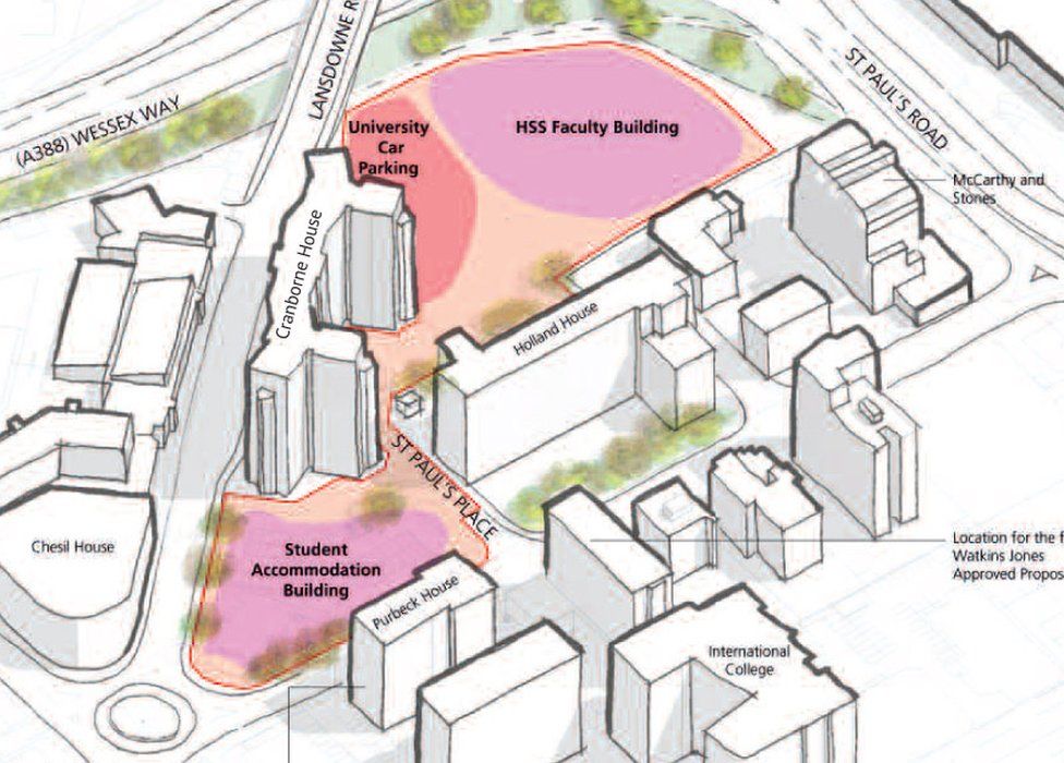 Bournemouth University announces £100m redevelopment plan - BBC News