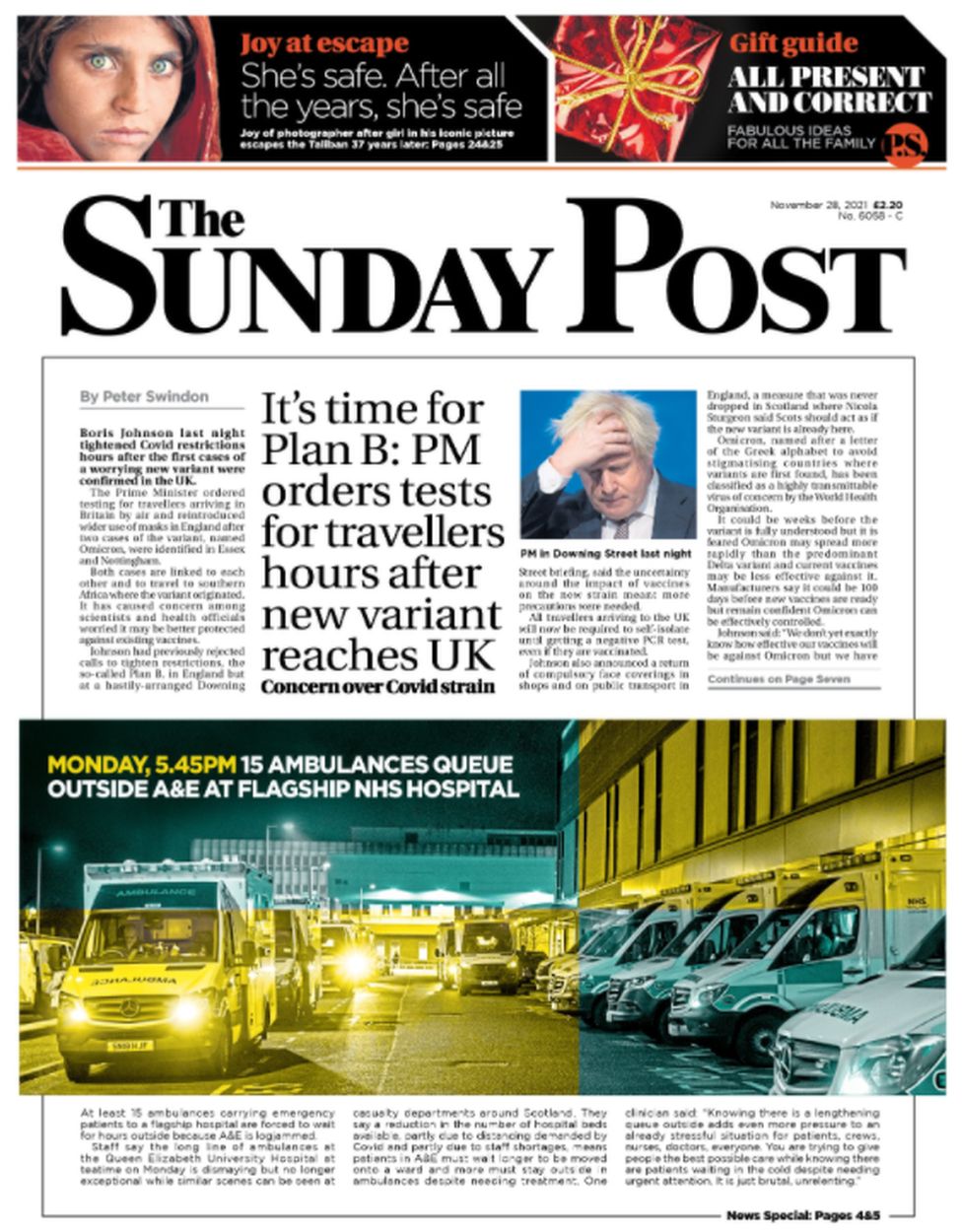 Scotland's papers: 'Christmas alarm bells' and storm wreaks havoc - BBC ...