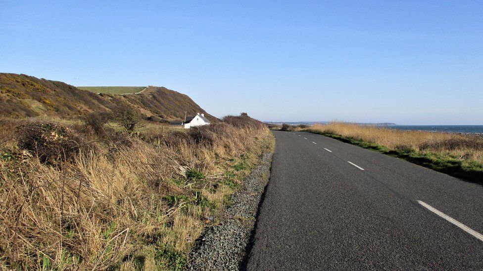 Woman airlifted to hospital after A747 crash - BBC News