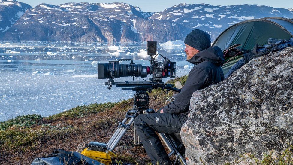 Frozen Planet: Filming climate change in action on an Arctic glacier ...