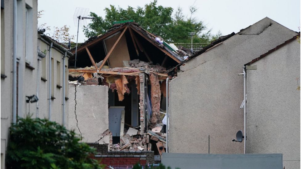 Corroded gas pipe led to Ayrshire house explosion, says report - BBC News