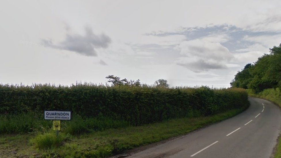 Quarndon: Arrest after runner seriously hurt in crash - BBC News