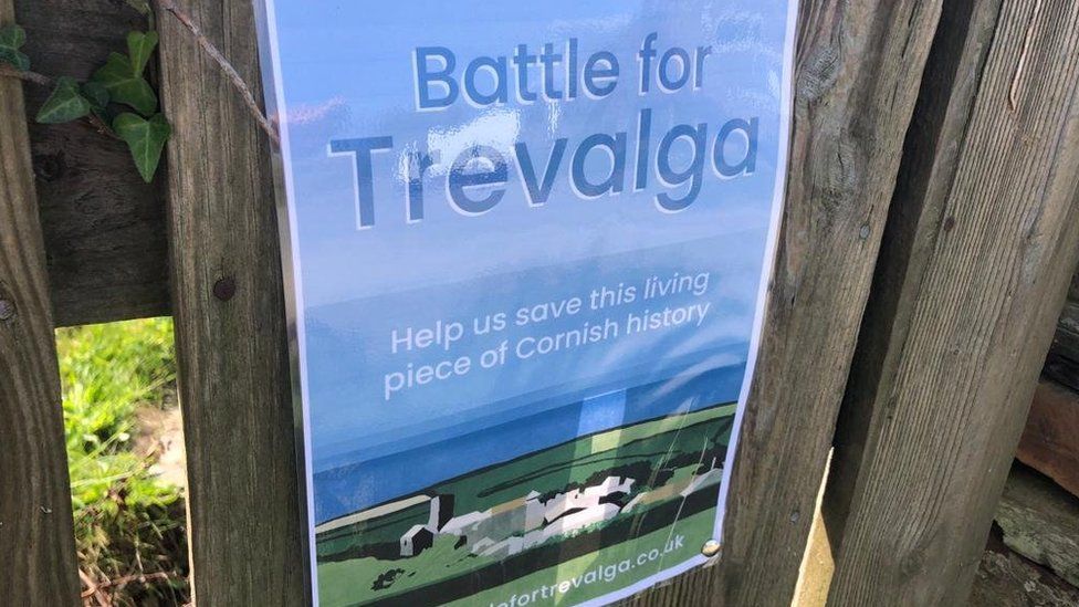 Row over sale plans for Cornwall's Trevalga estate - BBC News