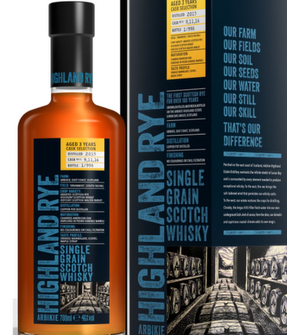 Scotland's first rye whisky in 100 years produced at Arbroath ...