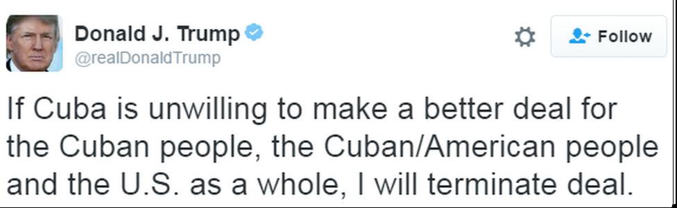 Cuban business owners urge Trump to continue thaw - BBC News