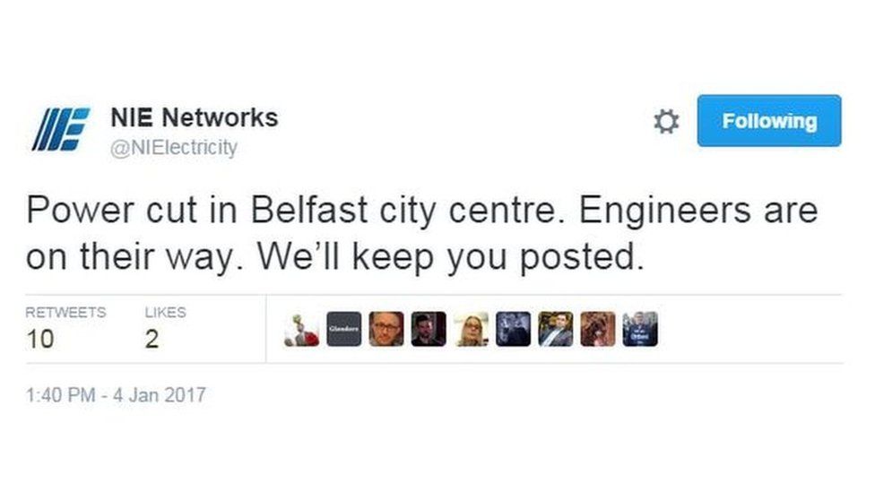 Belfast city centre power cut caused by fault in cable - BBC News