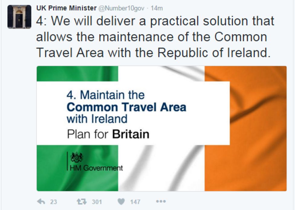 Brexit: Hard border for island of Ireland says Sinn Féin - BBC News