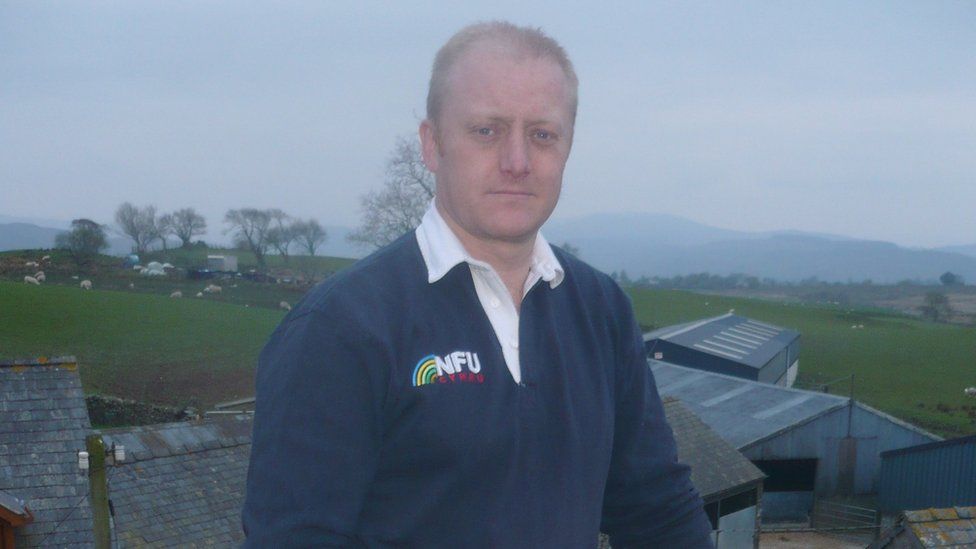 Ffermwr yn nofio mewn llifogydd i achub ei ddefaid - BBC Cymru Fyw