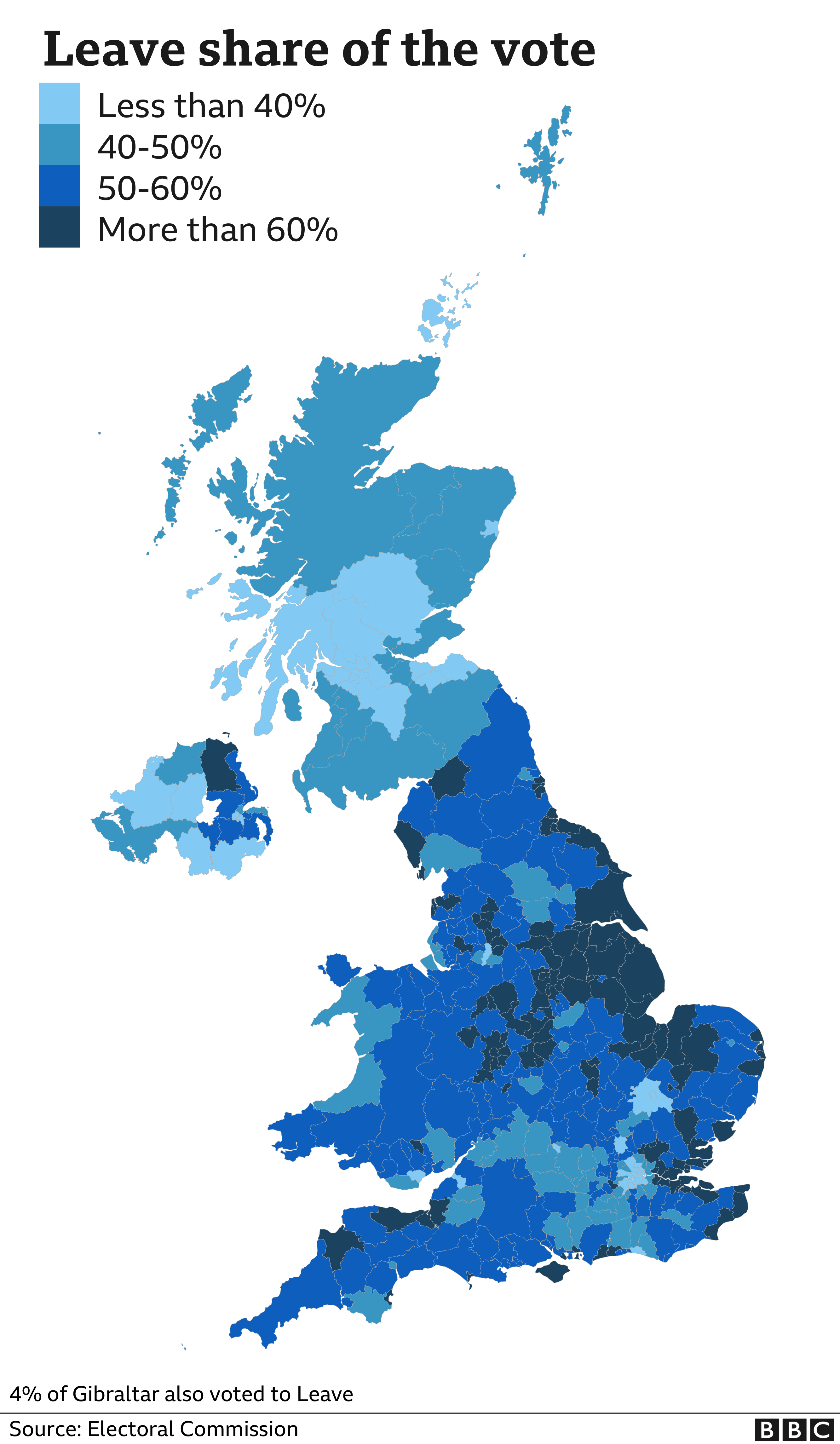 EU referendum: The result in maps and charts - BBC News