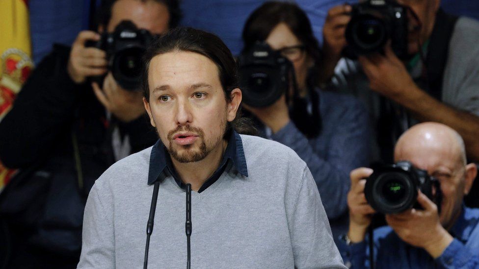 Spain election: Podemos request sees talks deadlocked - BBC News