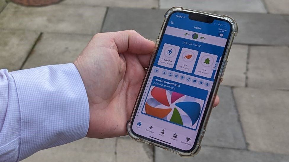 BetterPoints Sheffield app vouchers for ditching the car - BBC News