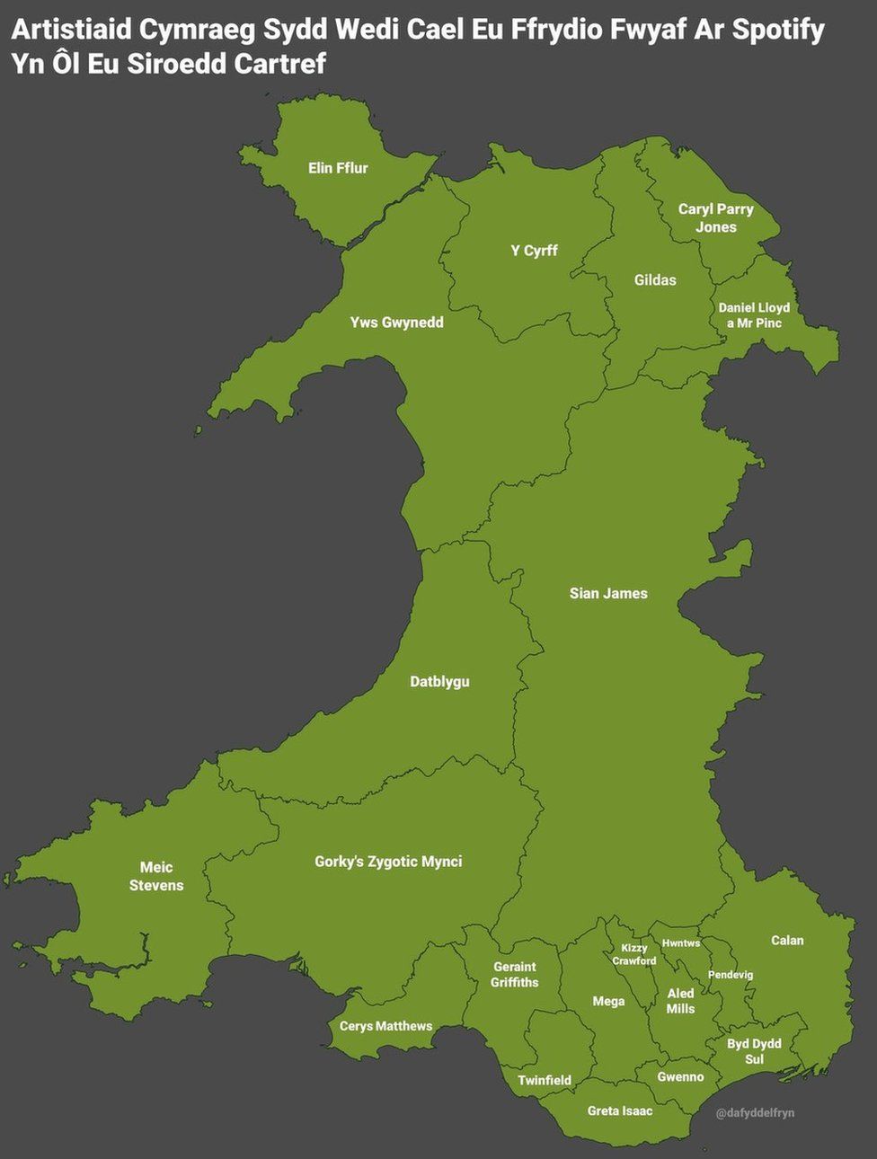 Mapio Cymru - o leoliadau tafarndai i lefydd gwag - BBC Cymru Fyw