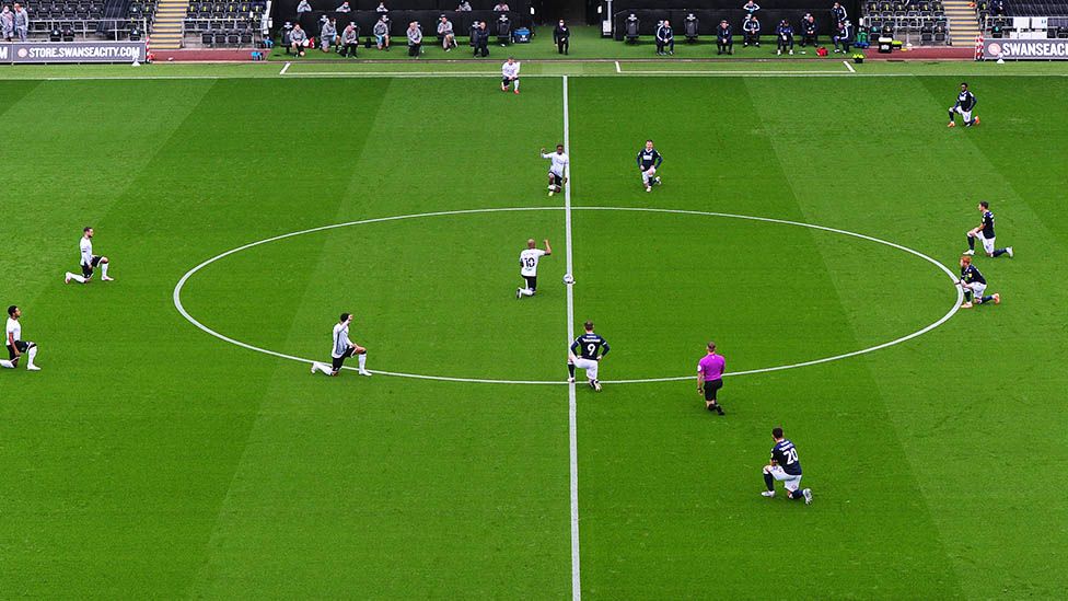 Swansea's Joel Latibeaudiere: 'I'll still take the knee' - BBC News