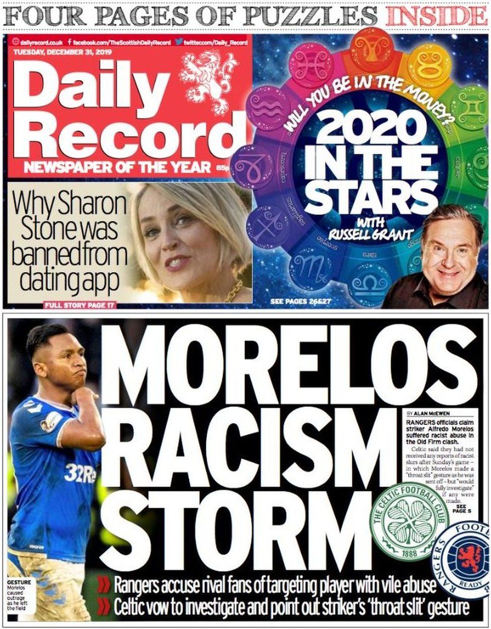 Scotland's papers: Church ad protest and smacking ban fears - BBC News