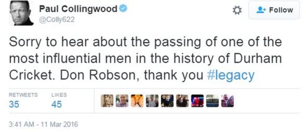 Don Robson: Former Durham chairman and council leader dies, aged 82 ...